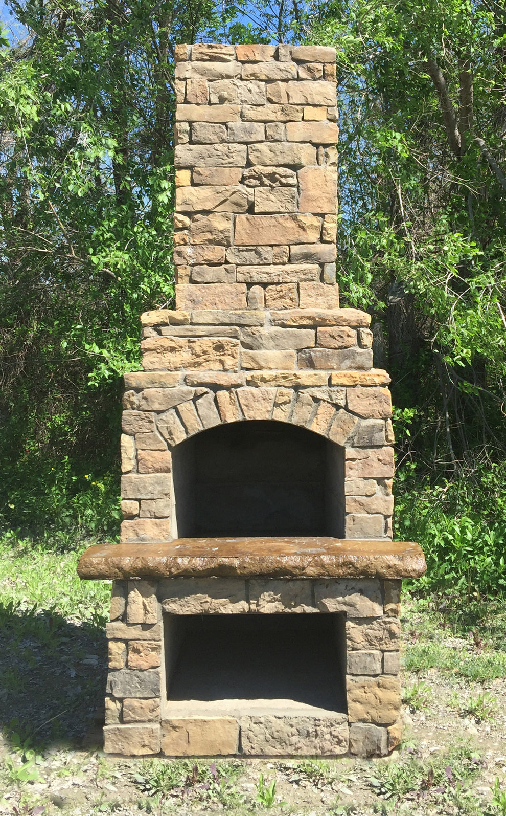 Veranda Outdoor Fireplace (SA-VER-UA) – Stone Age Manufacturing
