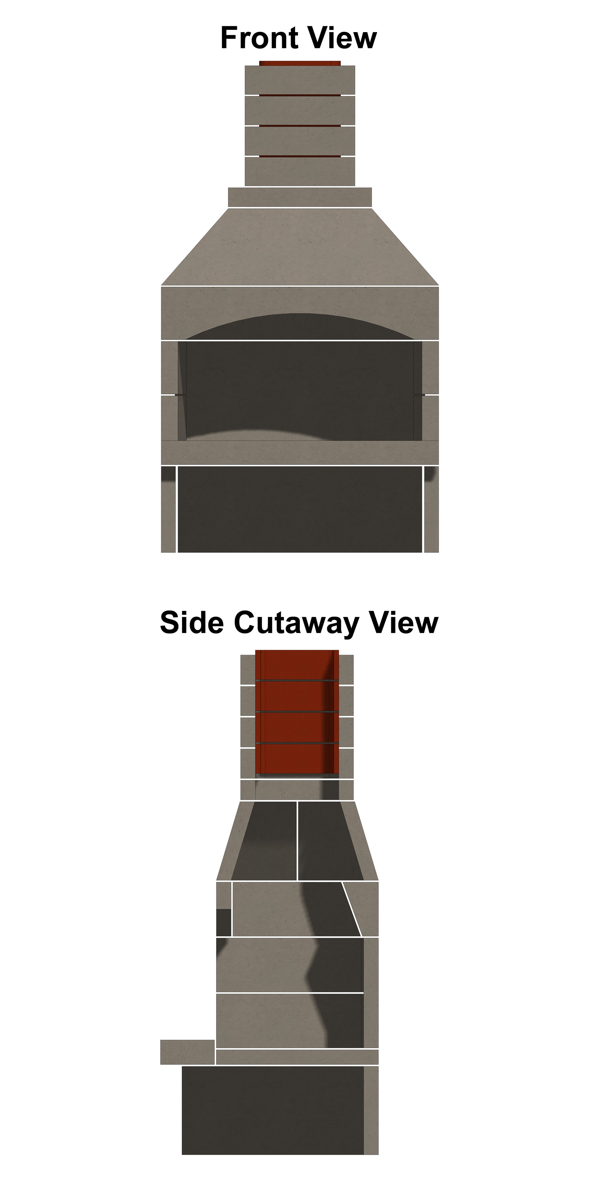 Standard Series Fireplace 48" – Stone Age Manufacturing